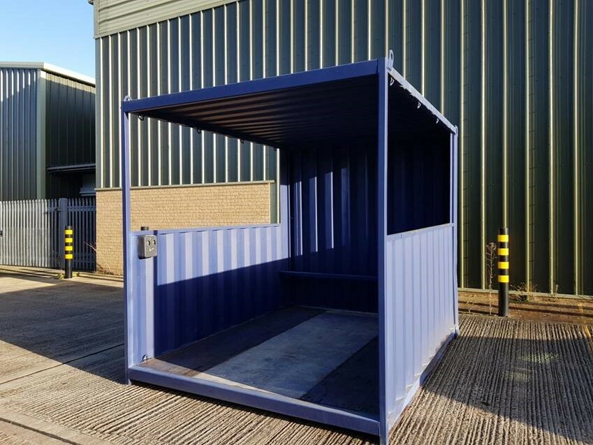 10ft x 8ft Shipping Container Smoking Shelter - Peterborough | eBay UK