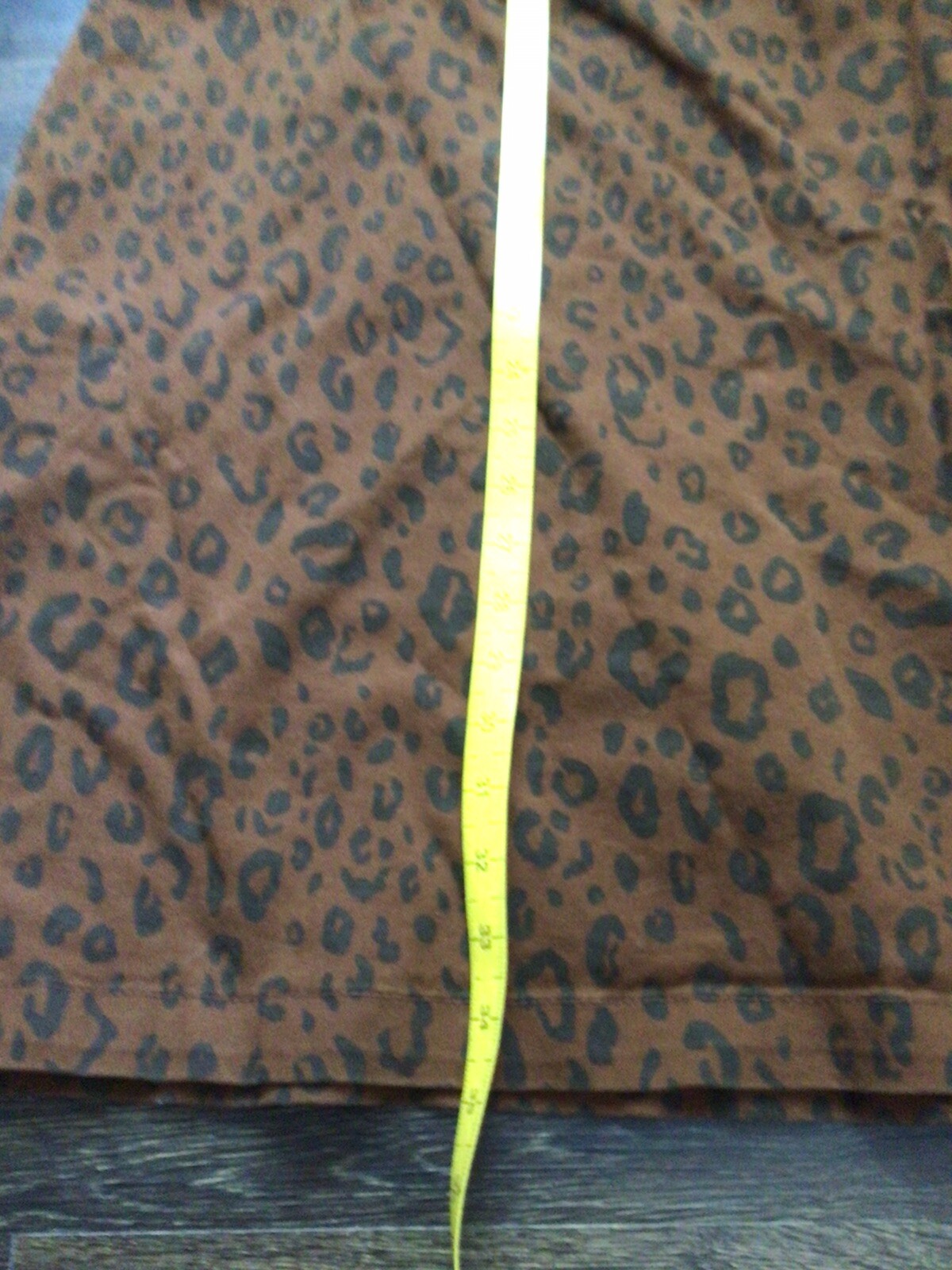 Universal Thread Leopard Print Puff Short Sleeve Structured Denim Dress ...