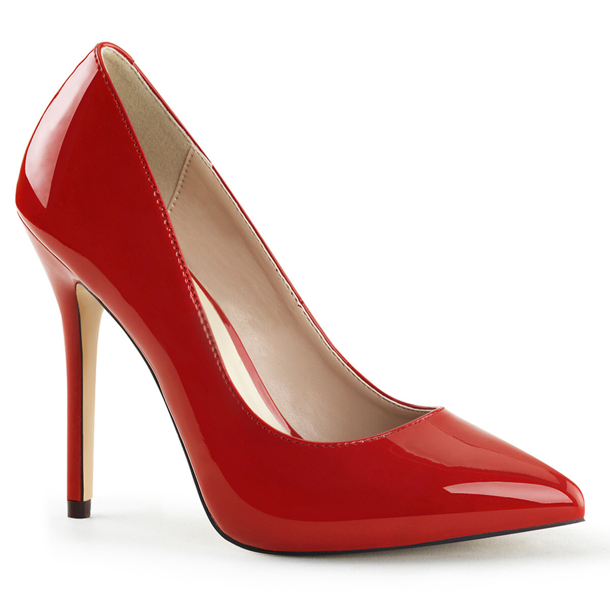 Black Patent 80s Classic Pumps Stiletto High Heels Formal Bridesmaid ...
