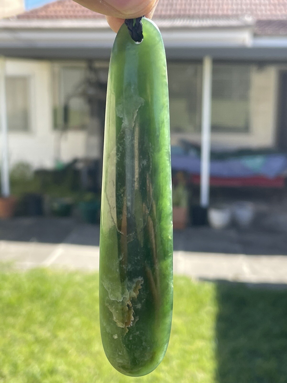 NZ Nephrite Maori Greenstone Pounamu Des TRANSLUCENT MARSDEN FLOWER ...