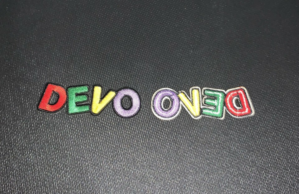 Devo Patch - whip it new wave 80's music band rock pop yellow hat synth ...