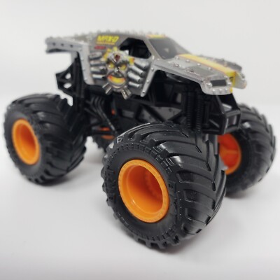 Hot Wheels Monster Jam Max D Toy Gray Black Truck FLAW | eBay