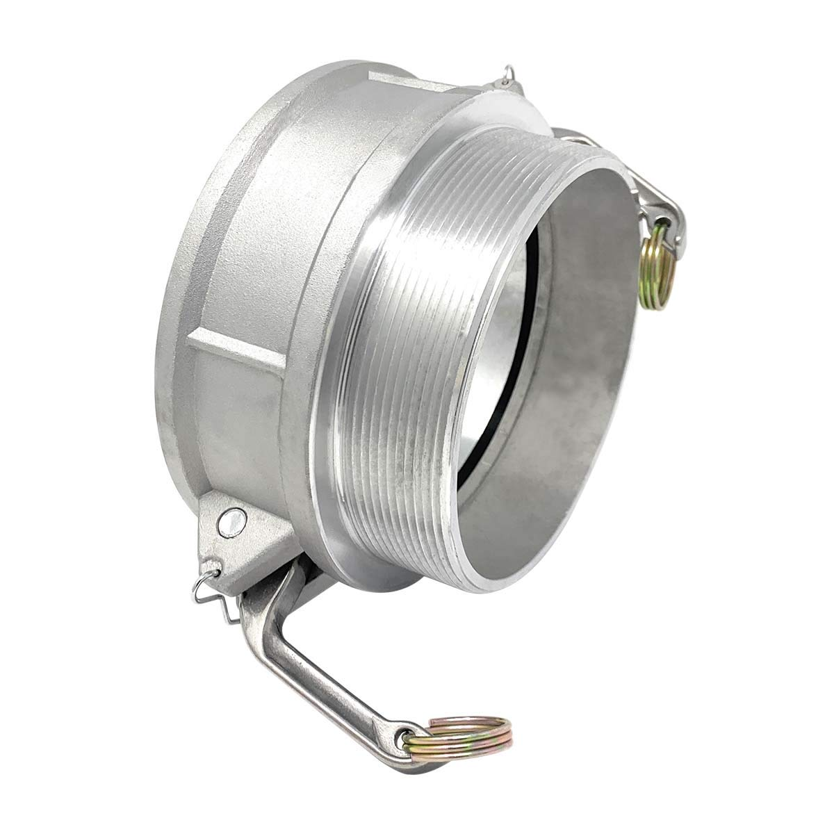 Aluminum Type B Cam and Groove Fitting, 6" Female Camlock X 6" Male NPT ...