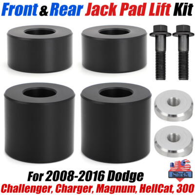 Front & Rear Jack Pad Kit For 2008-2016 Challenger HellCat Charger ...