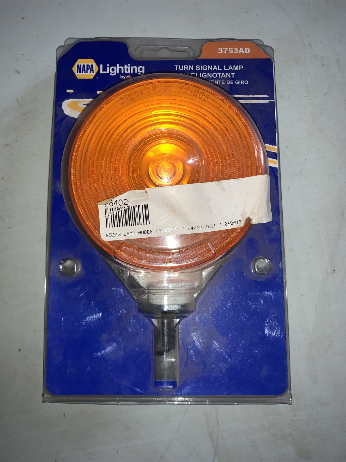 NAPA Signal Stat 3753AD NOS Amber Pedestal Turn Signal Lamp Light ...