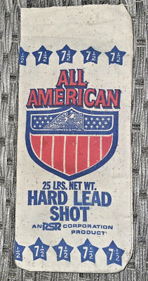 All American Hard Lead Shot Star #7 1/2 Canvas 25 lb Bag - RSR Corp ...