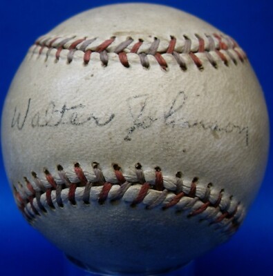 JSA LOA Walter Johnson Autographed Signed AUTO American League Baseball ...