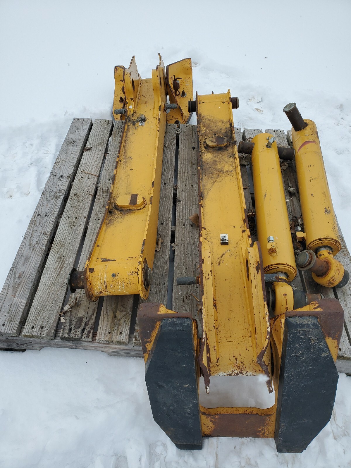 John Deere loader backhoe extended stabilizer with street pad | eBay