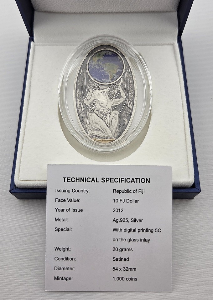 2012 Fiji $10 Apocalypse Silver Coin with Glass Inlay | eBay