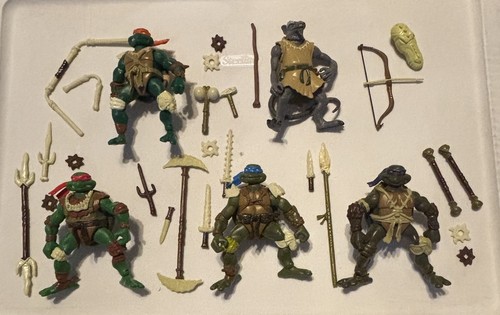 Teenage Mutant Ninja Turtlers Paleo Patrol Lot 5 - Leo Donatello Loose ...