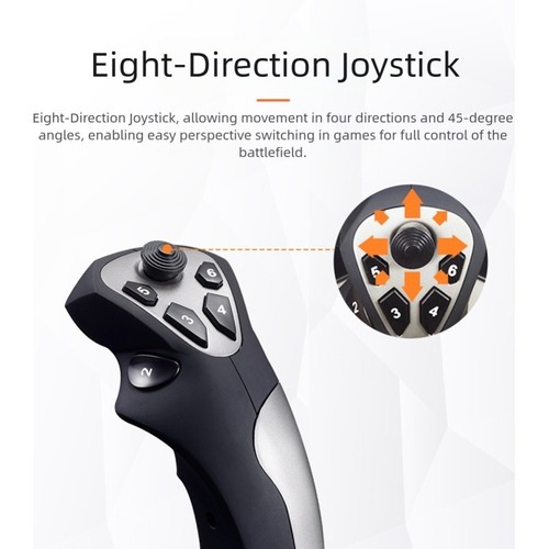 Manette Joystick Flight Simulator pour PC Compact et Réactif pour ...