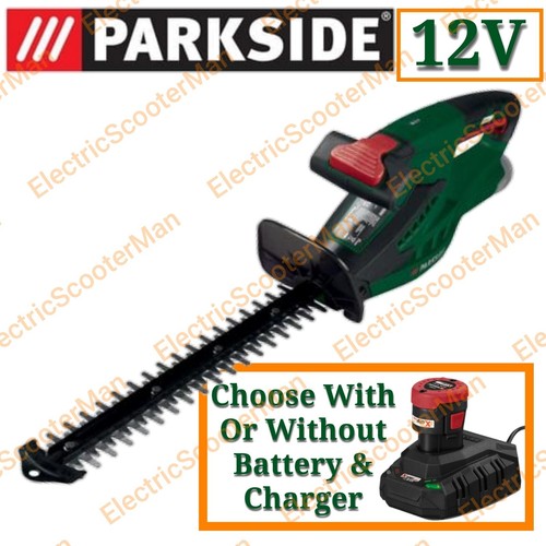 Parkside 12v Cordless Hedge Trimmer - Optional For 12v 2Ah Battery And ...