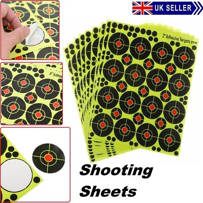SPLATTER TARGET 2" & 1" SHOOT RIFLE PISTOL REACTIVE AIR CHEAP TARGETS N ...