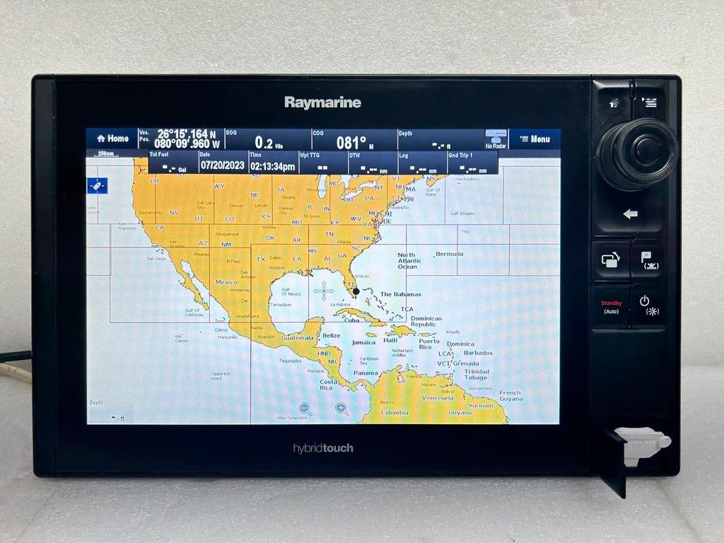 Raymarine ES127 Multifunction Hybrid Touch Fish Finder GPS MFD Display ...