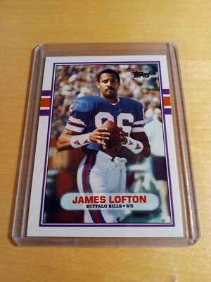 1989 Topps #109 JAMES LOFTON Buffalo Bills Football Card, Wide Receiver ...
