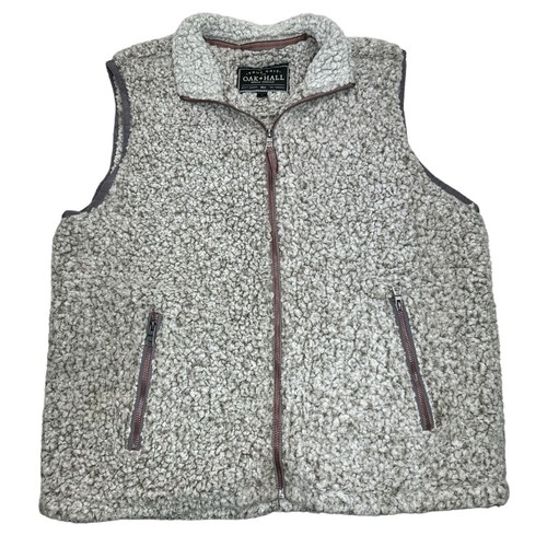 True Grit Sherpa Women’s XL Frosty Tip Brown Full Zip Sleeveless ...