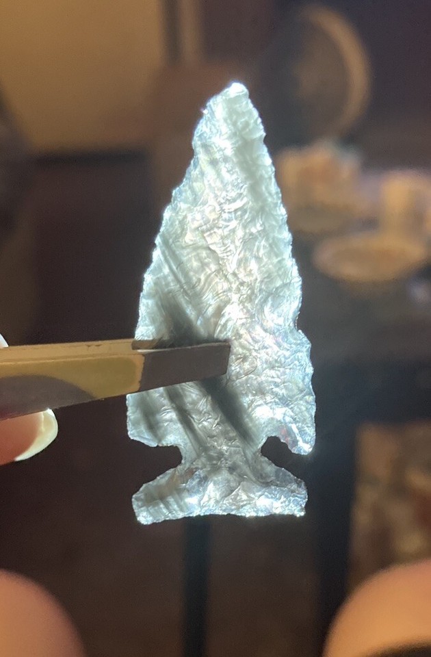 Authentic Arrowhead Pre 1600 Translucent Colorful Obsidian Northern ...