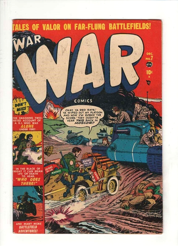 WAR COMICS #7 Fine+, Russ Heath & Joe Maneely art, Atlas pre code war ...