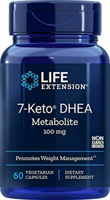Life Extension 7-Keto DHEA Metabolite 100 mg Dietary Supplement - 60 ...