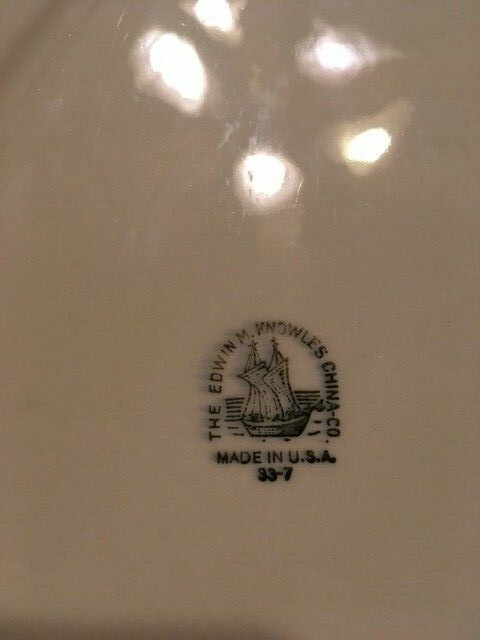 antique edwin knowles china co serving platter floral pattern 33-7 july ...