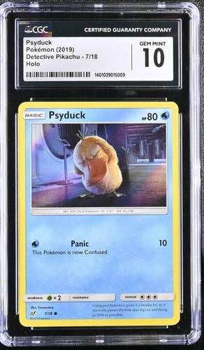 Pokemon Psyduck 7/18 Holo Detective Pikachu - CGC 10 | eBay