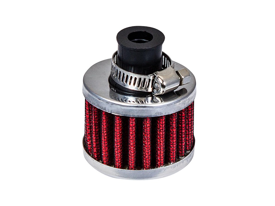 RED Universal Crankcase Air Breather Filter 3/8" Inch (10mm) Inlet For ...
