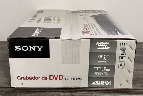 Sony RDR-GX257 DVD Recorder Player HDMI With Remote NOS NEW AND FACTORY ...