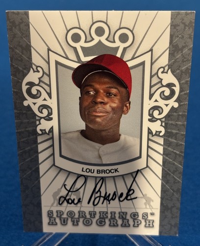 2007 Sportkings Autograph Lou Brock Silver Version A-LBR | eBay