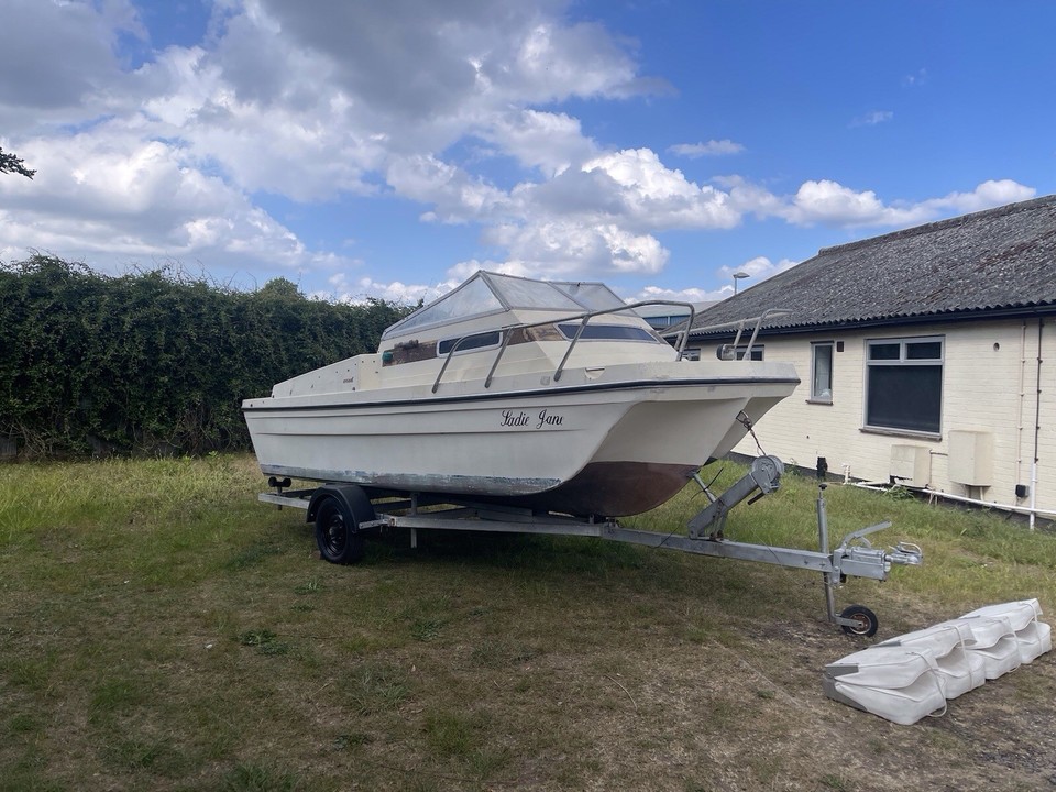 18ft Cathedral Hull Birchwood Boat And Trailer | eBay UK