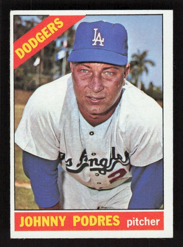 Johnny Podres 1966 Topps #468 Los Angeles Dodgers Baseball Card EX ...