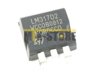 10pcs LM317D2 LM317D2T LM317 SMD 3-Terminal Adjustable Regulator TO-263 ...