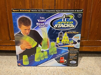 NEW Speed Stacks Glow In The Dark Stack Pack Cups Stack Mat Carry Bag ...
