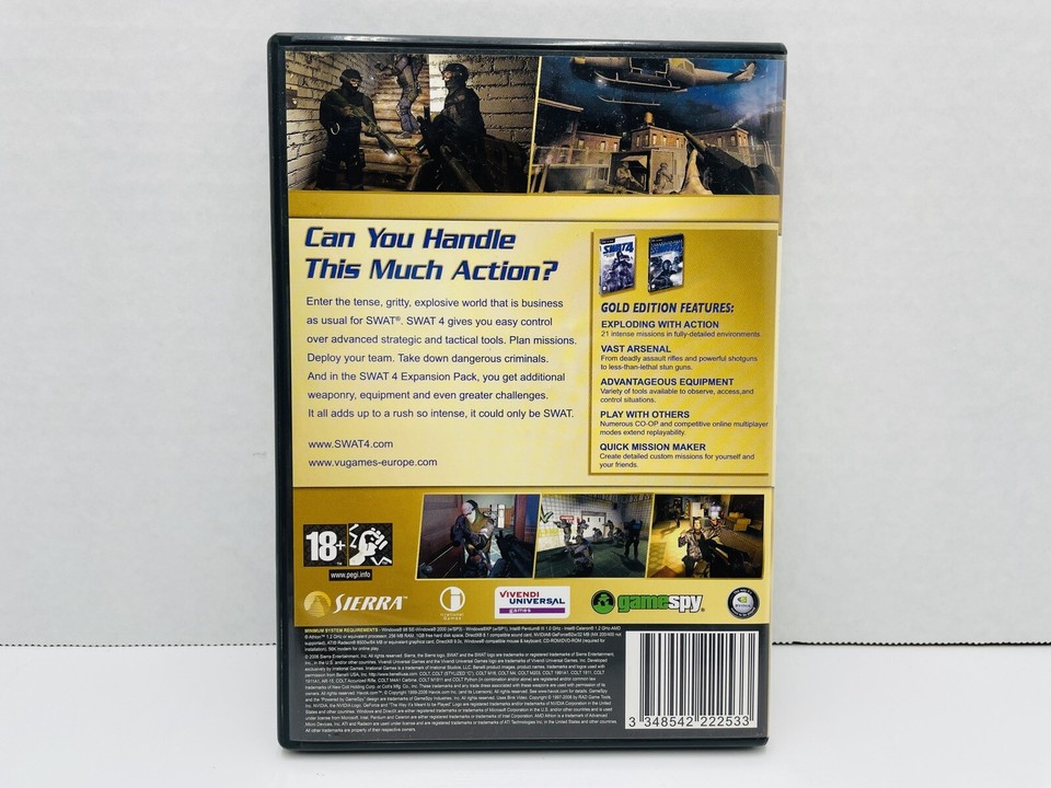 SWAT 4 - Gold Edition (PC, 2005) European Version - Complete ...