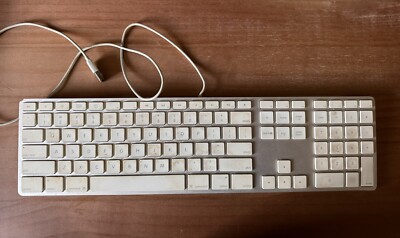 Apple Wired Keyboard Mac Numeric Keypad White A1243 USB | eBay