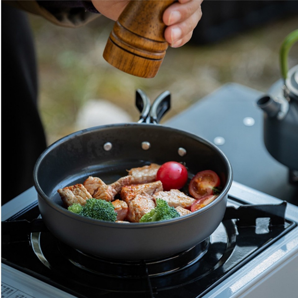 Camping Cookware Mess Kit Stove Pot Pan Cook Set Backpacking Outdoor ...