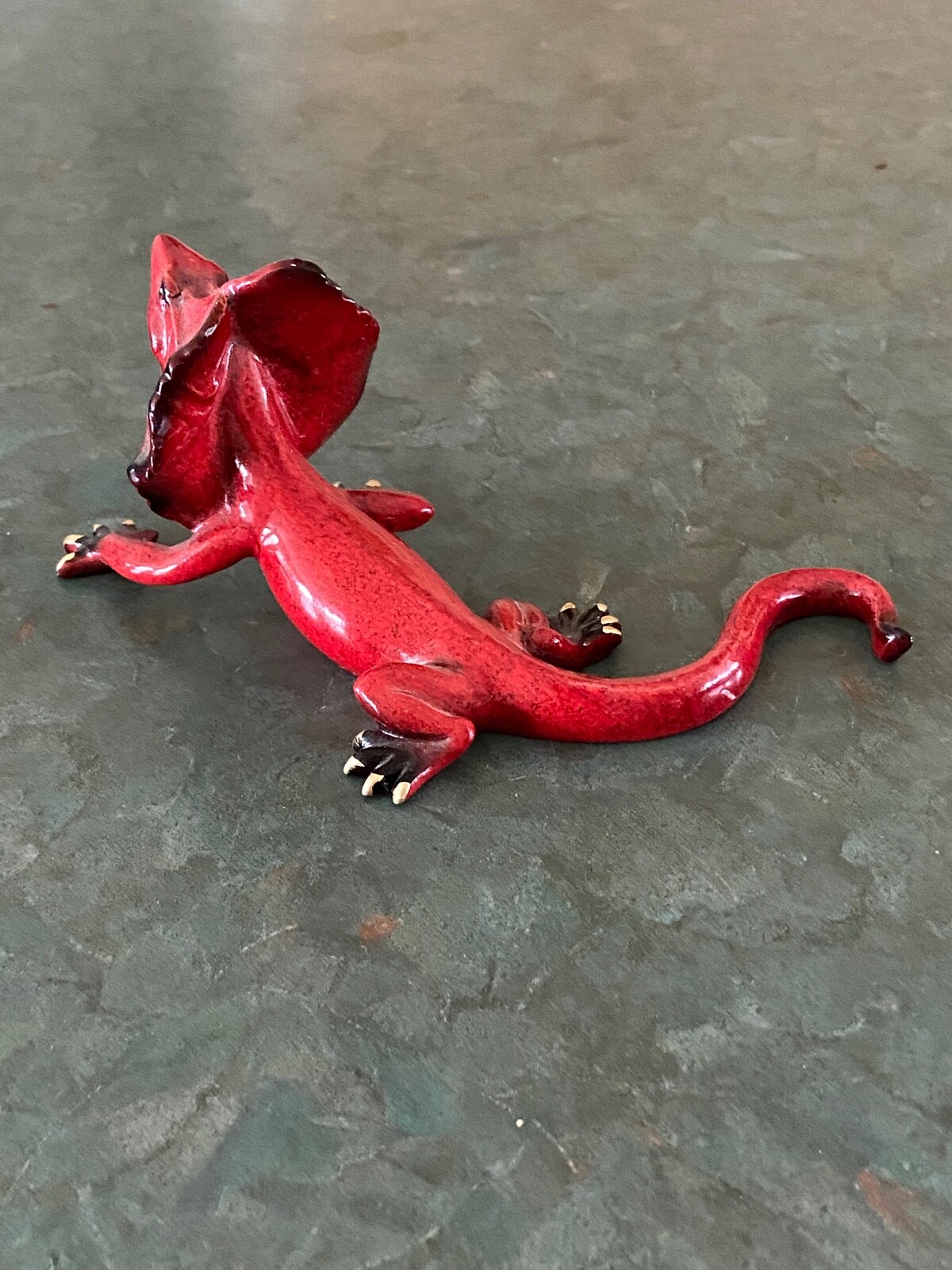 Ceramic Frilled Lizard Figurine | eBay
