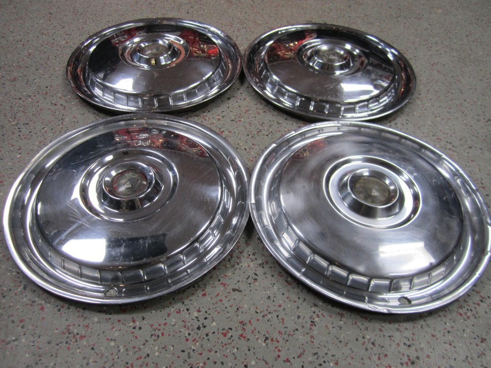 1953 1954 Ford 15" Skyliner Sunliner Victoria Stainless Wheel Covers ...