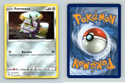 Ferroseed #123/185 SWSH Vivid Voltage Common Pokemon 2020 TCG Card ...