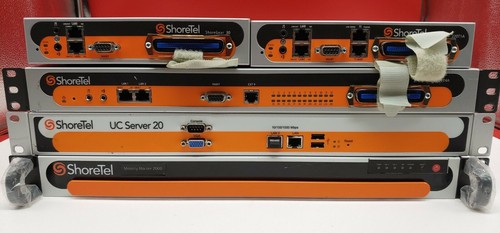 LOT OF ShoreTel Network Equipment ShoreGear 30, 220T1A,24A,UC Server 20 ...
