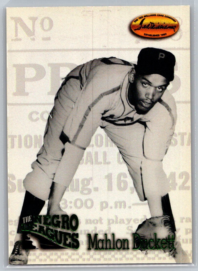 💎1993 Ted Williams Baseball #104 Mahlon Duckett - Philadelphia Stars💎 ...