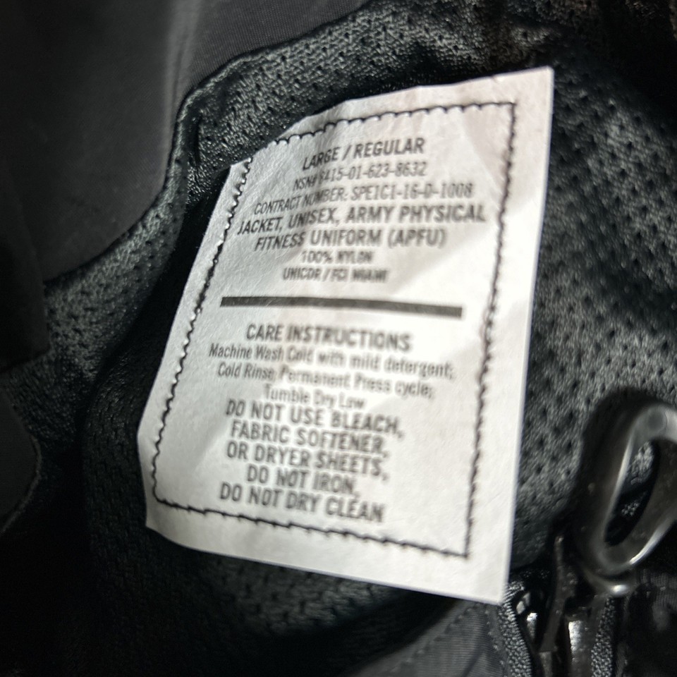 US Army Unisex APFU Army Physical Fitness Uniform Jacket Large Regular ...