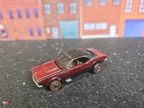 Hot Wheels Redline Custom Camaro red/blk top, smooth roll and hood ...