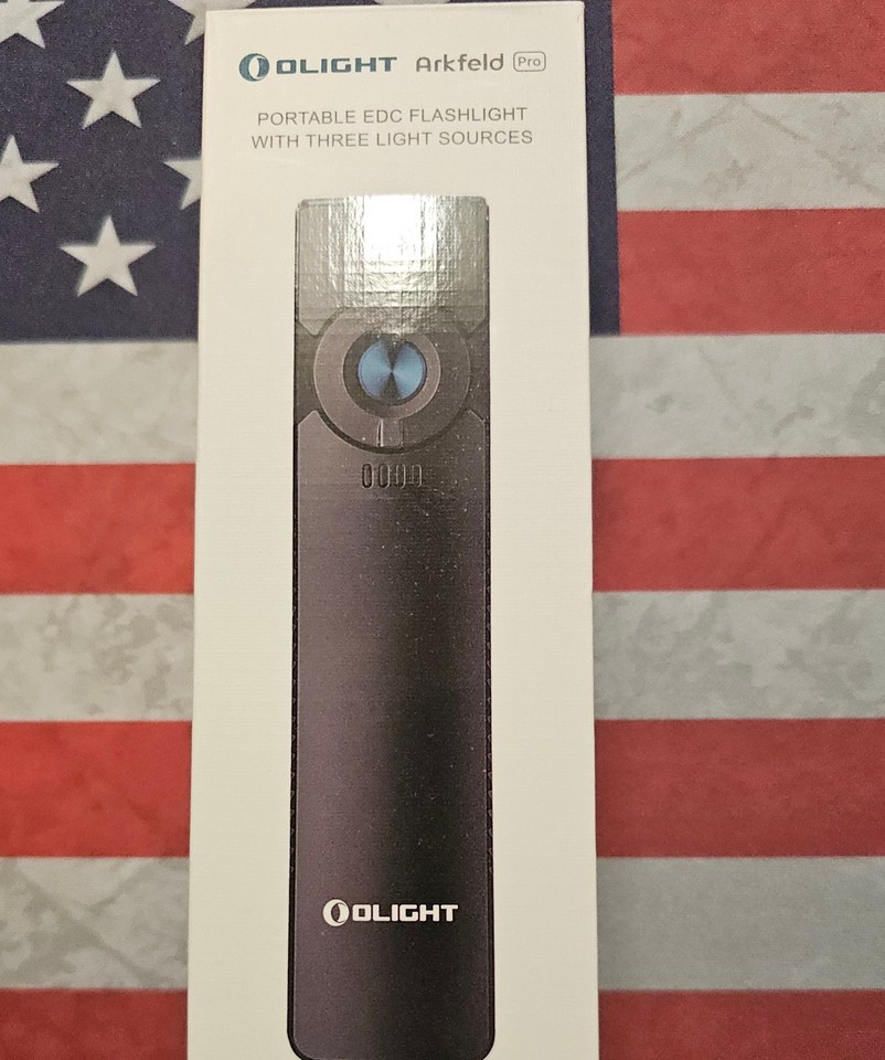 OLIGHT Arkfeld Pro Flat EDC Flashlight Pocket with LED Light, UV and ...