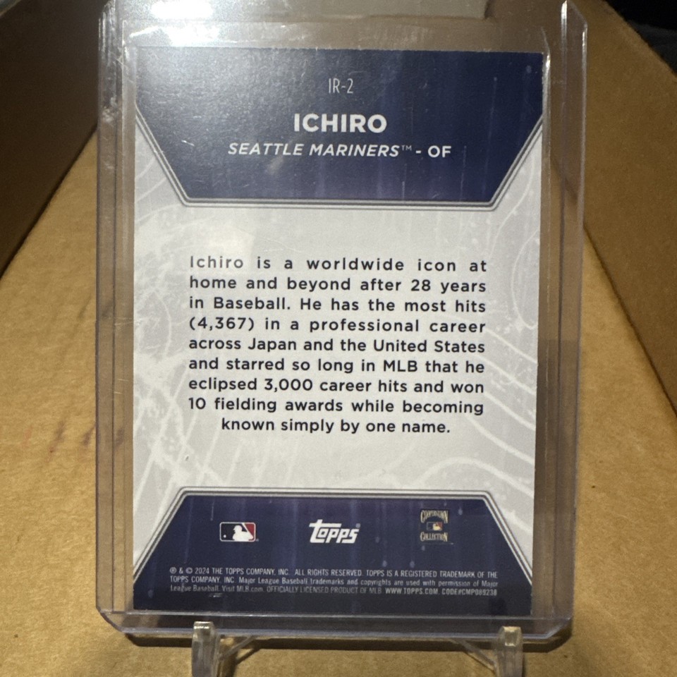 ICHIRO Suzuki 2024 Topps JAPAN Edition Card Internationally Renowed ...