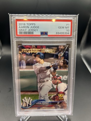 Aaron Judge 2018 Topps Rookie Cup Gray Jersey PSA 10-Yankees | eBay