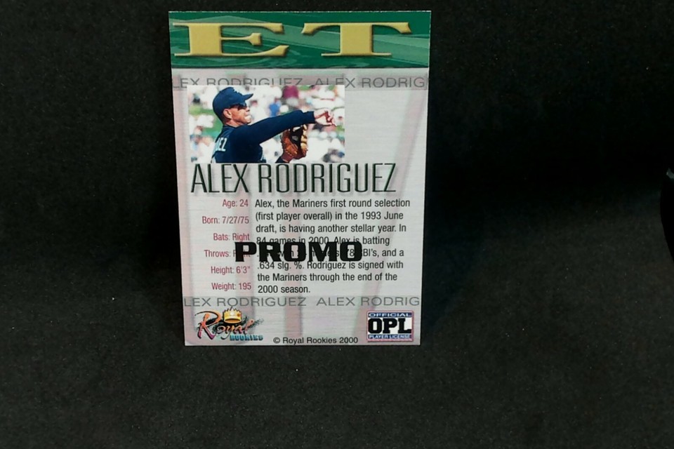 Alex Rodriguez 2000 Royal Rookies "WALL STREET" PROMO-MARINERS RARE ...