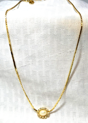 Vintage Christian Dior Necklace Pearl and Rhinestone Vintage Christian Dior Necklace Pearl and Rhinestone