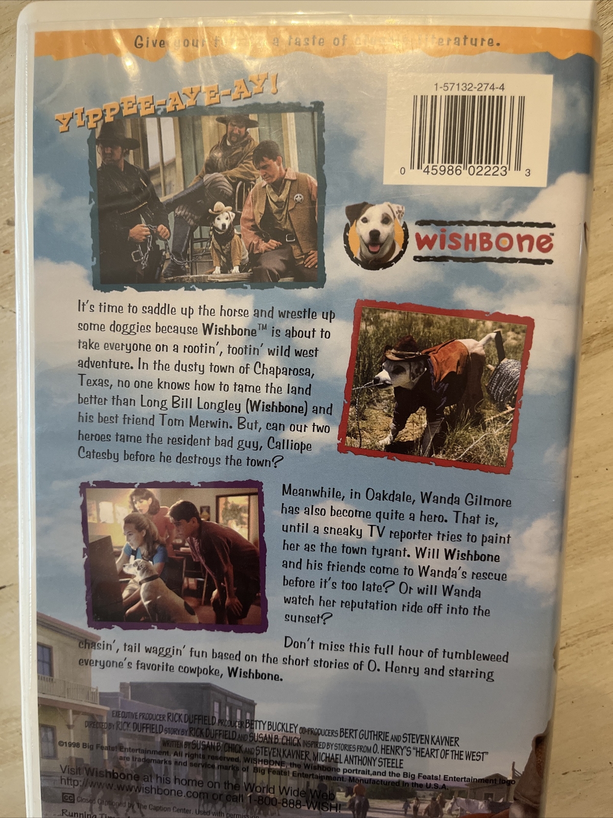 Wishbone - Wishbone's Dog Days of the West VHS 1998 Rare 45986022233 | eBay