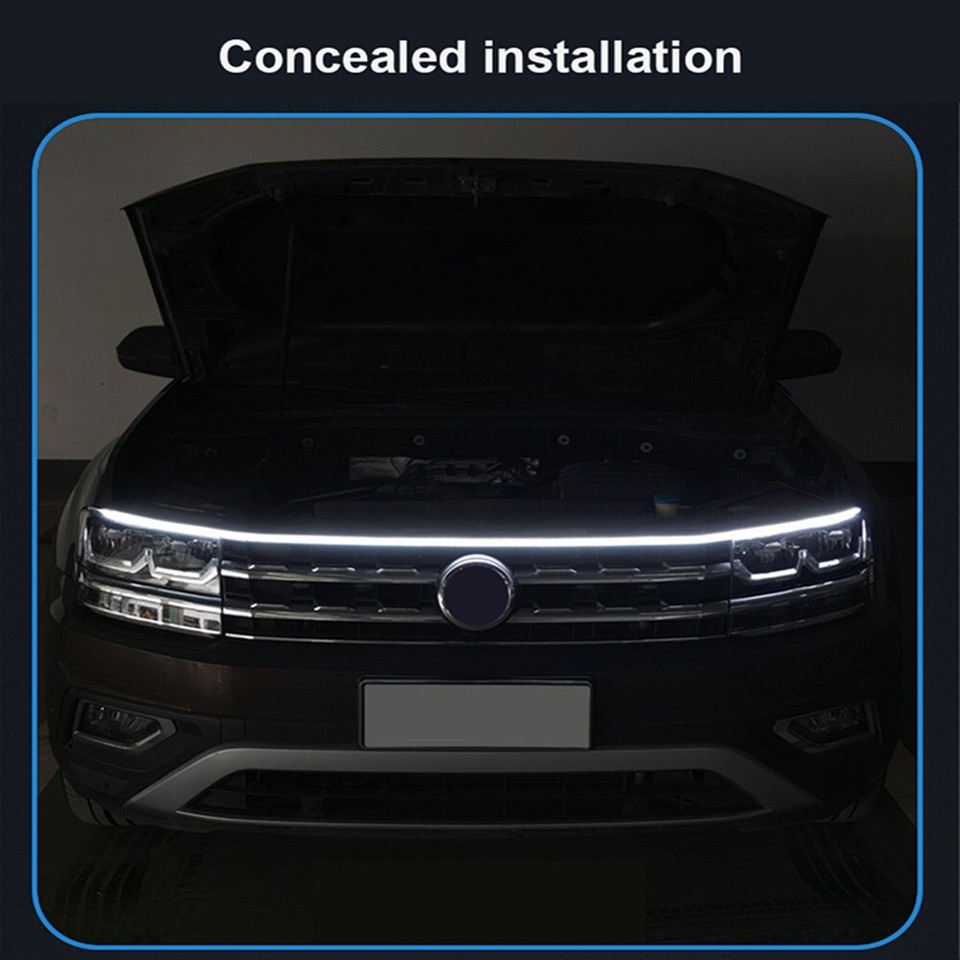 Car SUV Hood Flexible LED Light Strip Daytime Running/Decorative ...