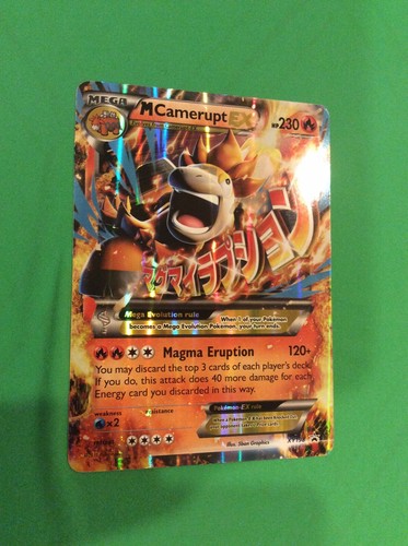 Pokemon Mega Camerupt EX Jumbo Promo Card XY198 | eBay